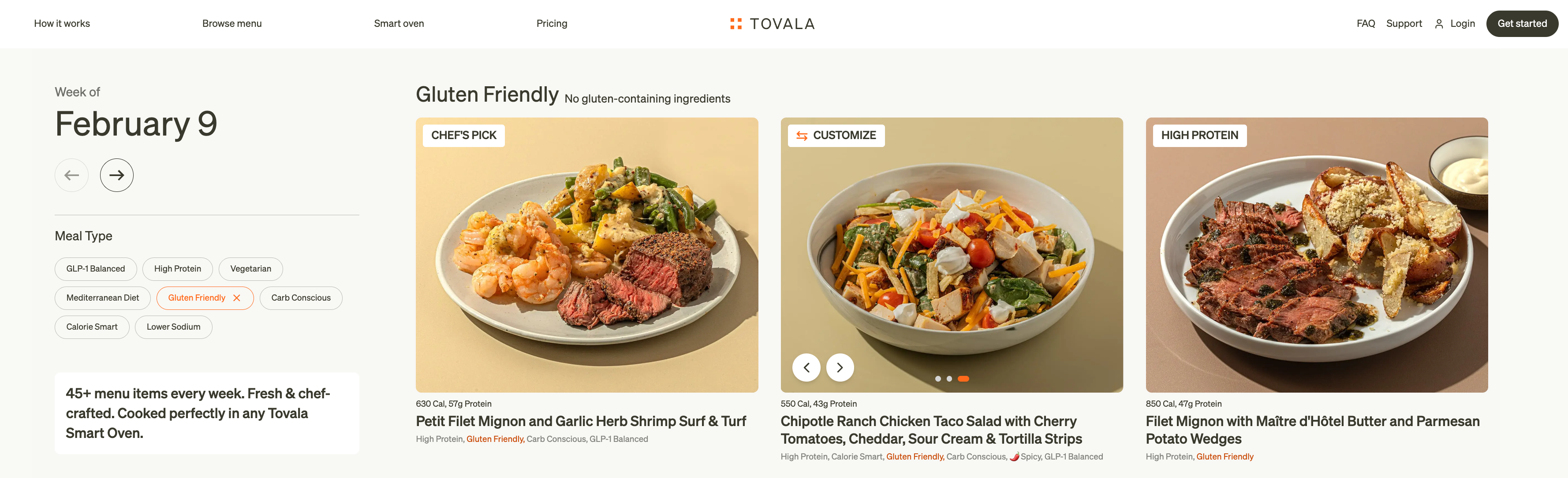 Do you have gluten-free menus? – Tovala Support